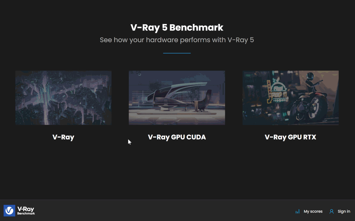 Wydajności Renderowania z V-Ray 5 Benchmark